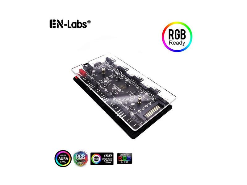 2-in-1 PWM & ARGB 5V Addressable RGB Controller Hub 8 Ports - The Data ...